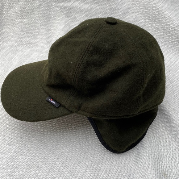 Wigens | Accessories | Wigens Kent Army Green Wool Baseball Cap With ...